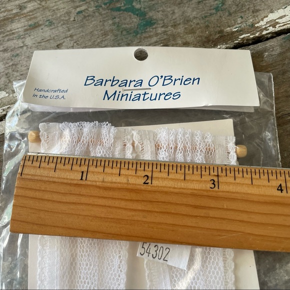 Barbara O’Brien | Toys | Barbara Obrien Vintage Dollhouse Miniatures Curtains | Poshmark